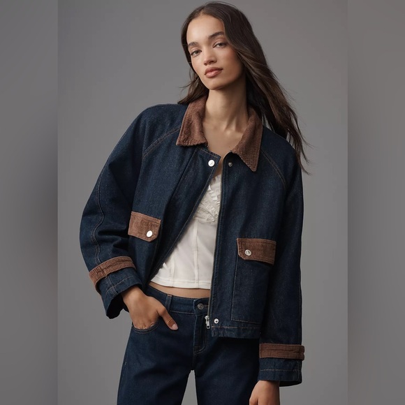 FRNCH | Jackets & Coats | Nwt Frnch Zola Denim Chore Jacket | Poshmark